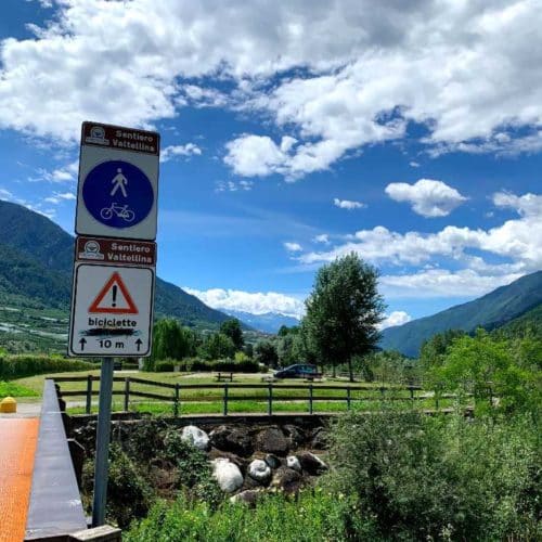 Sentiero Valtellina, percorso, altimetria, con foto video