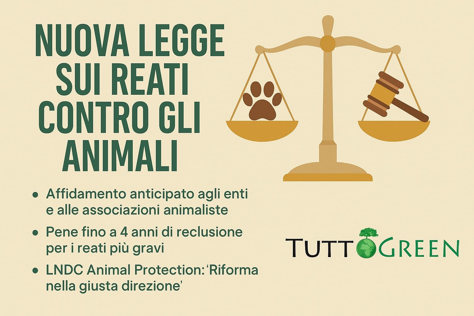 Reati contro gli animali: nuova legge 2025 su pene e affidamenti
