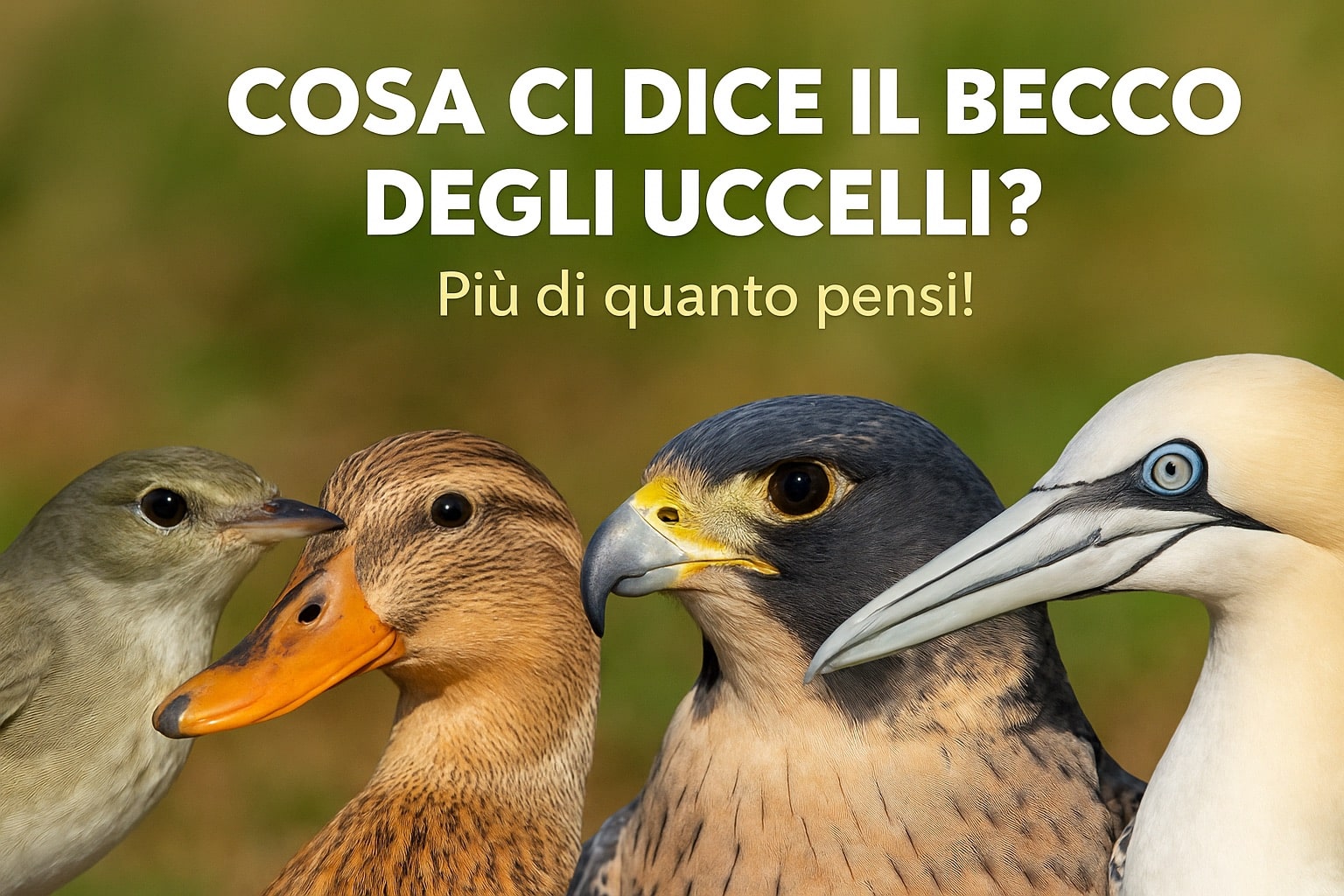 Cosa ci dice il becco degli uccelli? Più di quanto pensi!
