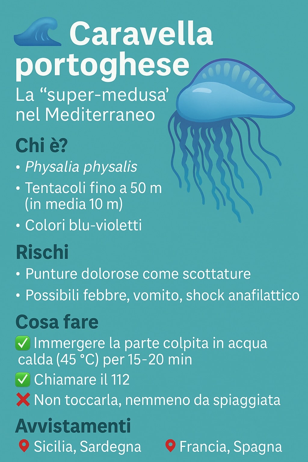 Caravella portoghese nel Mediterraneo: cos’è, rischi e cosa fare