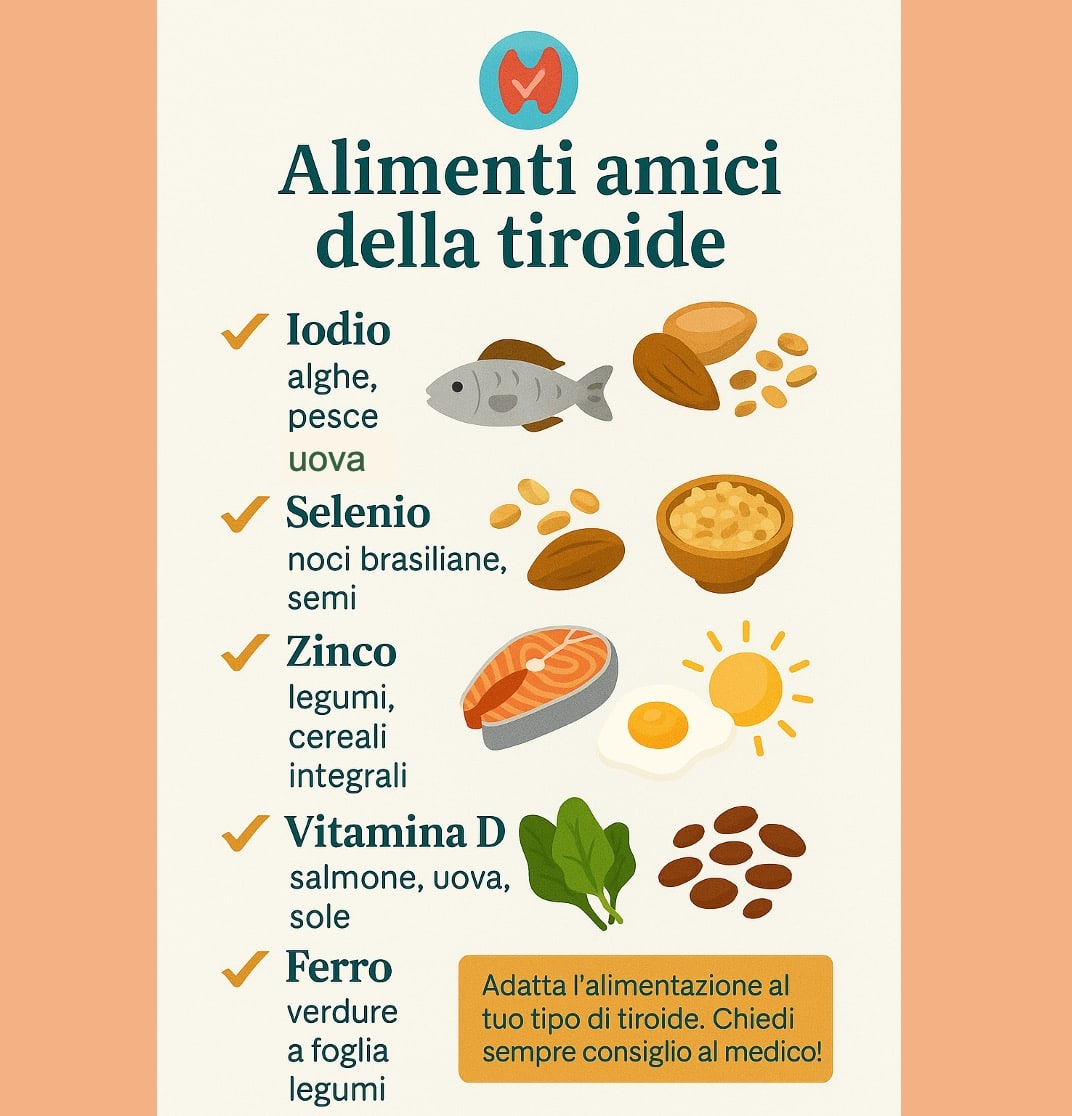 Alimenti per la tiroide: cosa mangiare per mantenerla in salute