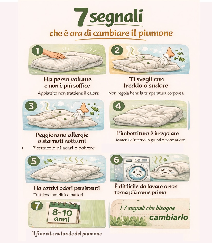 Quando cambiare il piumone: i 7 segnali che indicano che è ora di ...