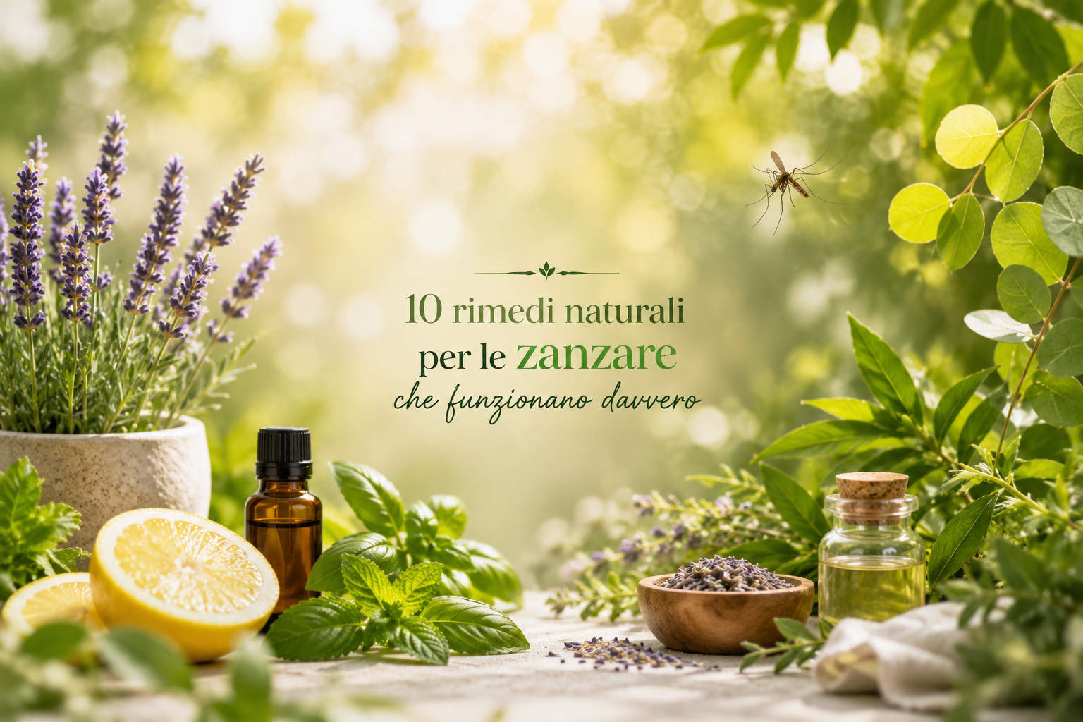 10 rimedi naturali contro le zanzare che funzionano davvero