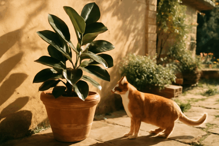 Ficus in estate: il lattice sotto il sole irrita i tuoi animali